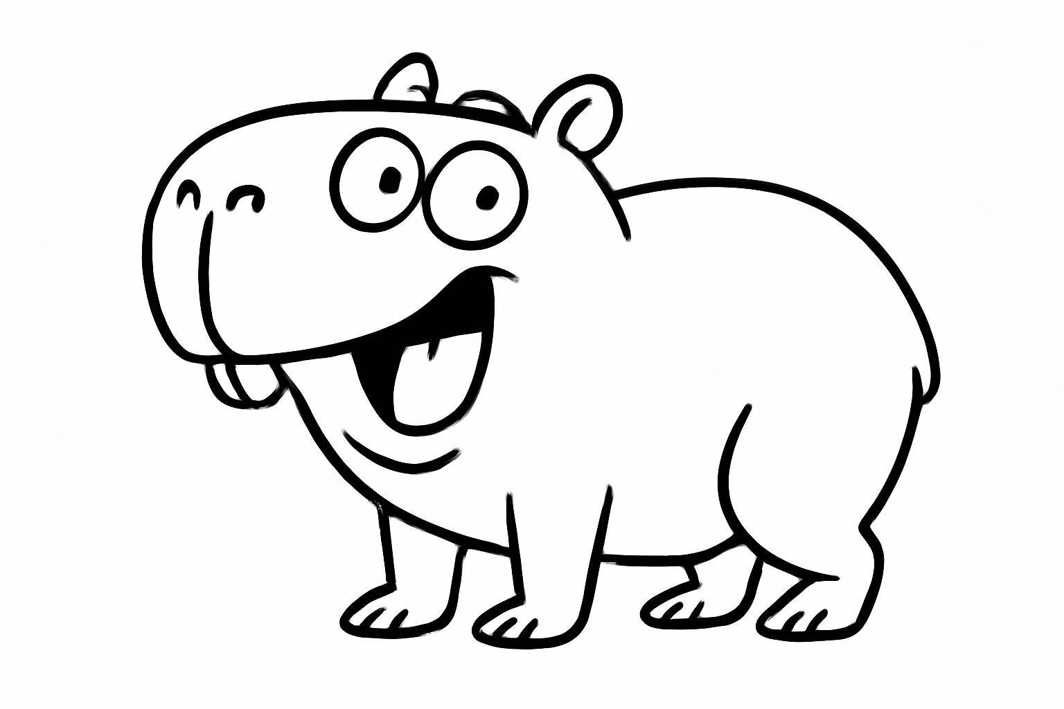 Cute Capybara Coloring Pages for Kids – Free PDF Download