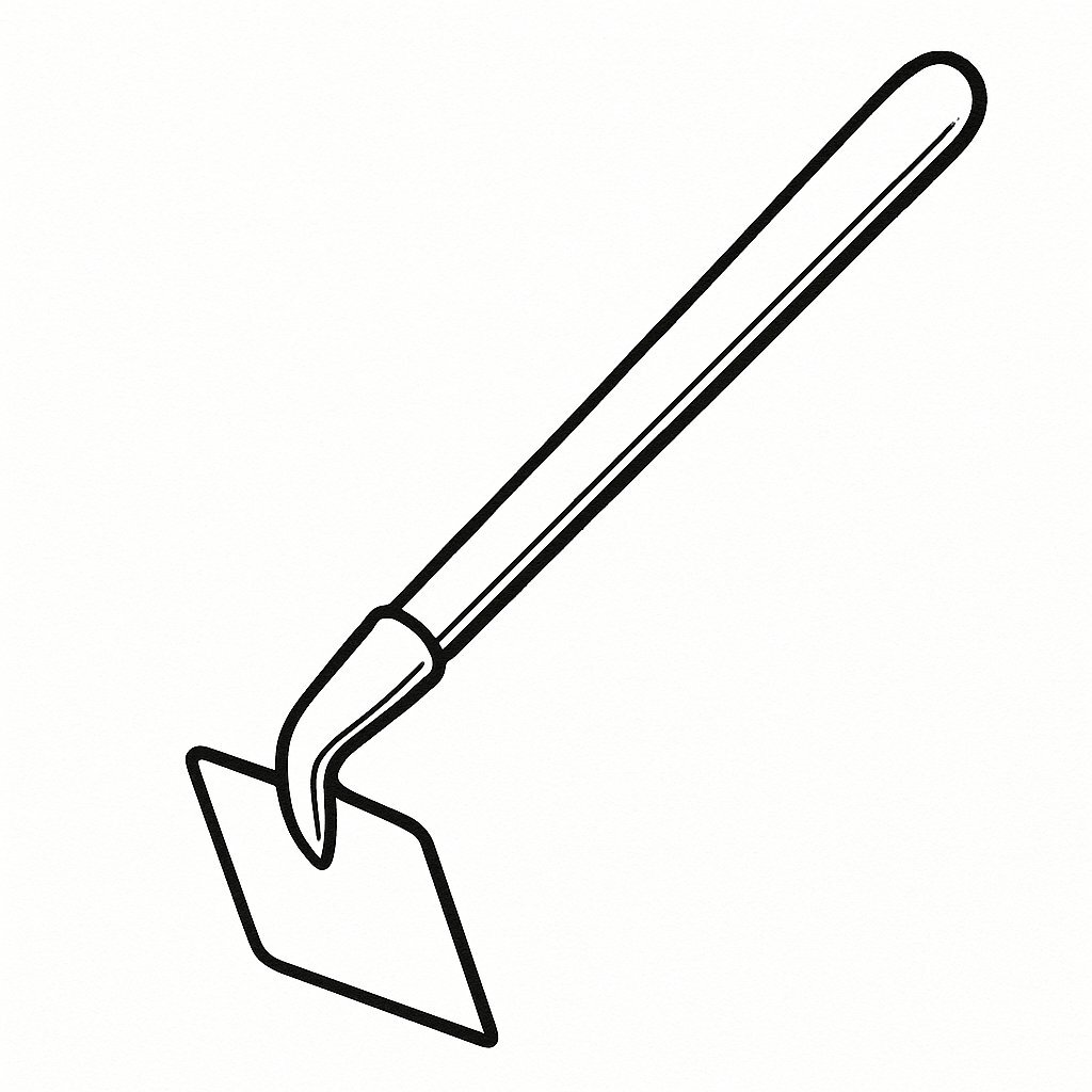 Hoe Coloring Pages for Kids - Creative Coloring Pictures 2026