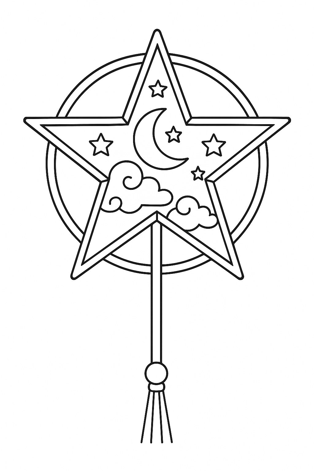 Star Lantern Coloring Pages for Kids 2026